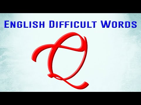 Difficult words start with Letter Q | English Vocabulary Words | Petrichor English