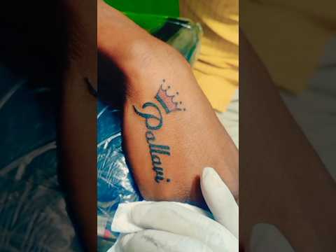 Pallavi name tattoo short 😍😍😍😍 trending vedio youtube shorts #stetus #tattoo #artist