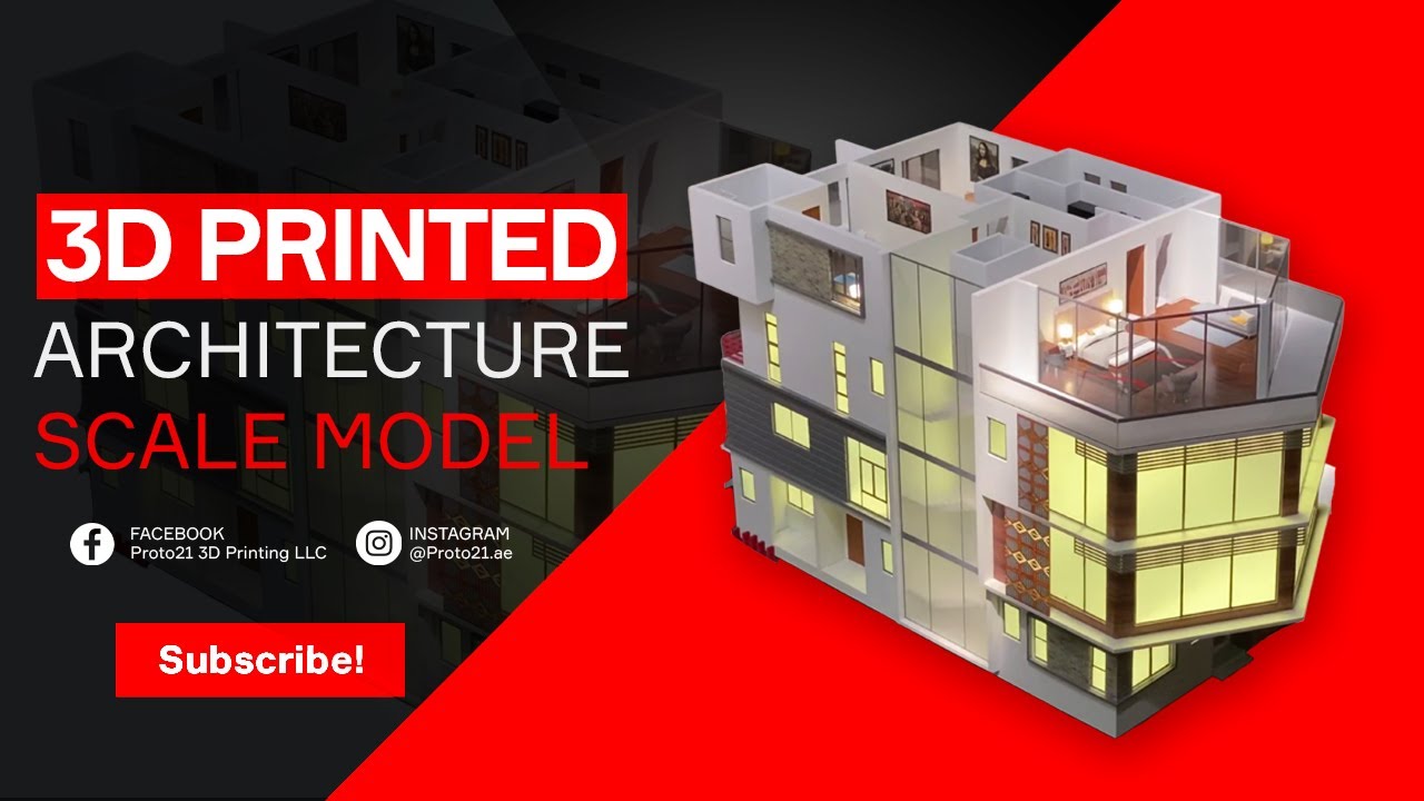 3D Printed Architecture Scale Model Interior Dubai | 3D Printing Dubai