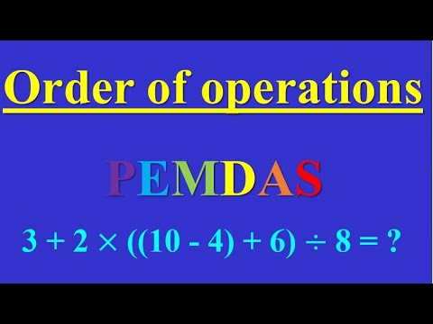 Order of operations in math Definition &Examples | Introduction to order of operations step-by-step