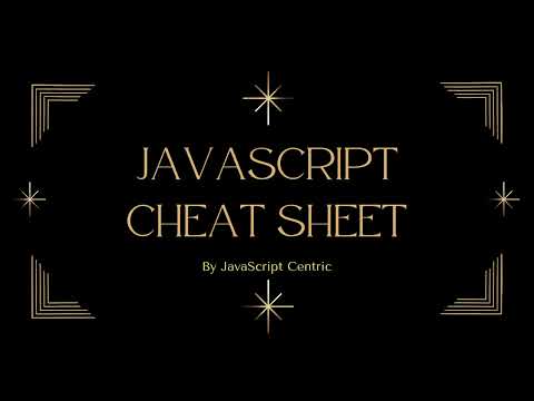 JavaScript Cheat Sheet For Interview Preparation 2022 | By JavaScript Centric