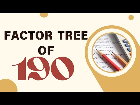 Factor Tree Of 190|Prime Factorization Of 190