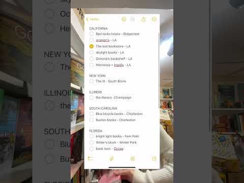 Indie bookstore bucket list - what needs to be added to the list?? 📚#independentbookstore