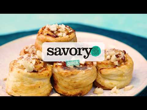 Quick Honey-Nut Pastries - Savory