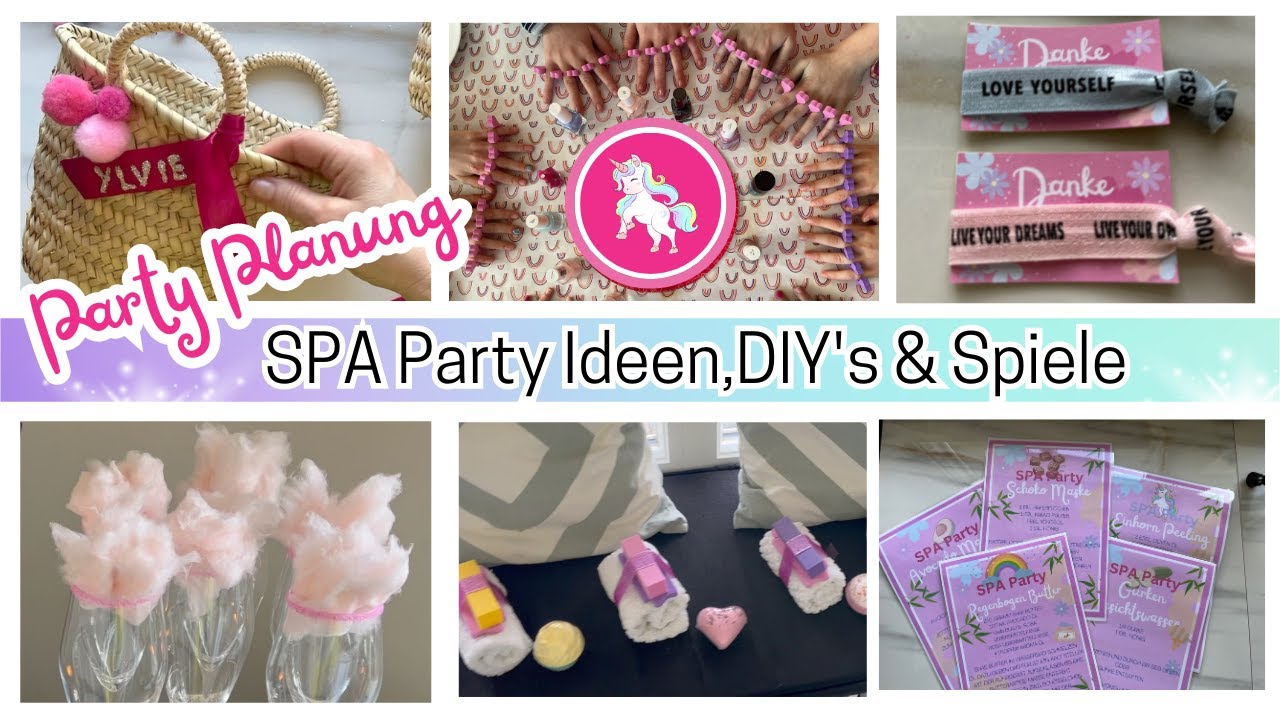 Spa party ideas, games, free decoration templates, party favors, tips & tricks - children's birthday