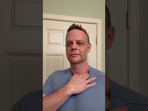 Deep neck stretch #omohyoid #neckstretch