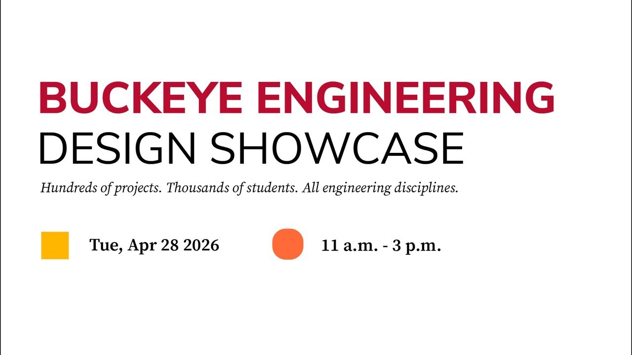Buckeye Engineering Design Showcase Livestream