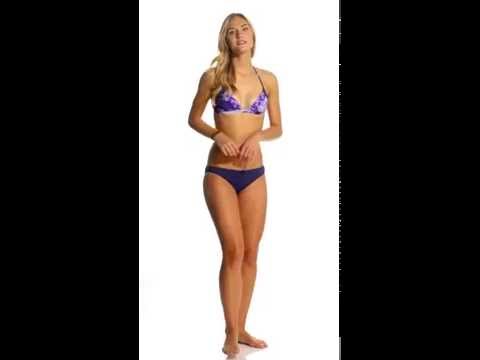 Roxy Perpetual Water Fixed Tri Bikini Top | SwimOutlet.com