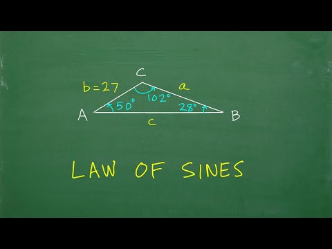 Solve the triangle using the Law of Sines