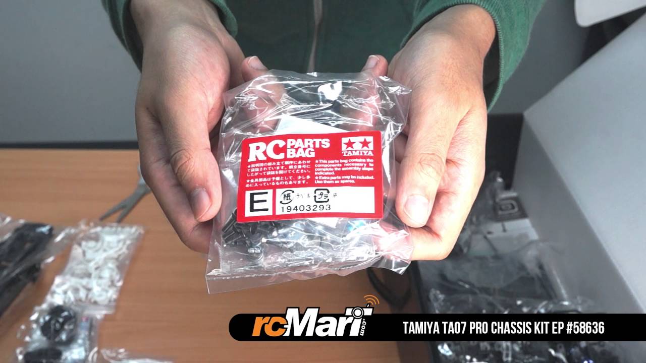Tamiya TA07 PRO Chassis Kit EP #58636 unbox video