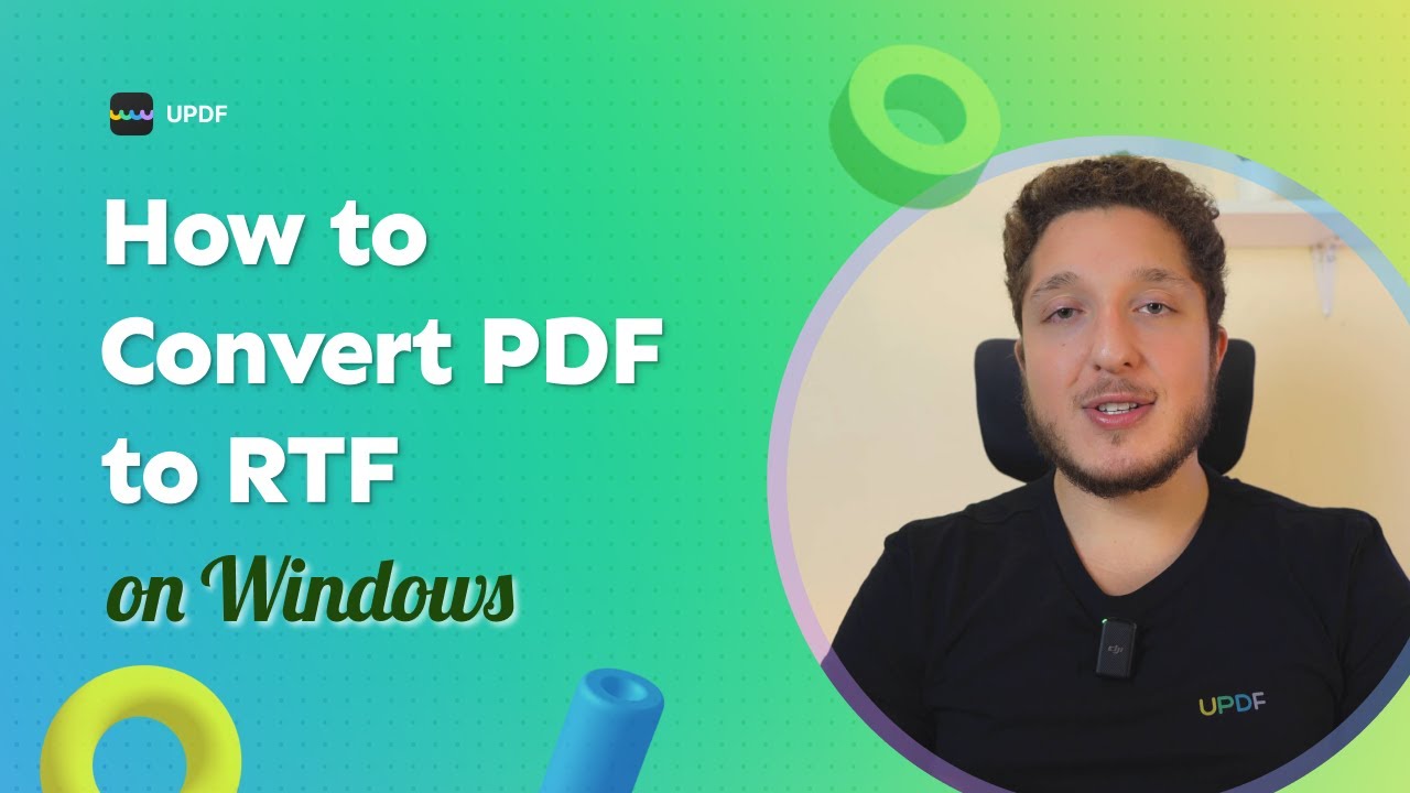 How to Convert PDF to RTF on Windows | UPDF