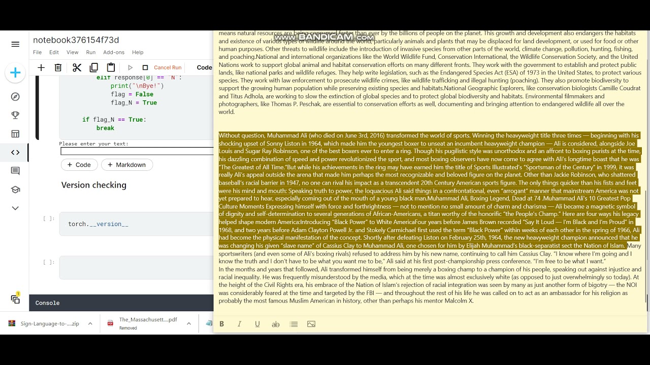 Context and Intent  based  Question and answer using BERT.