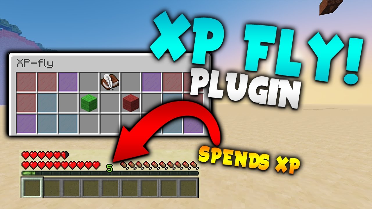 XP FLY WITH GUI! | Minecraft Plugin Tutorial