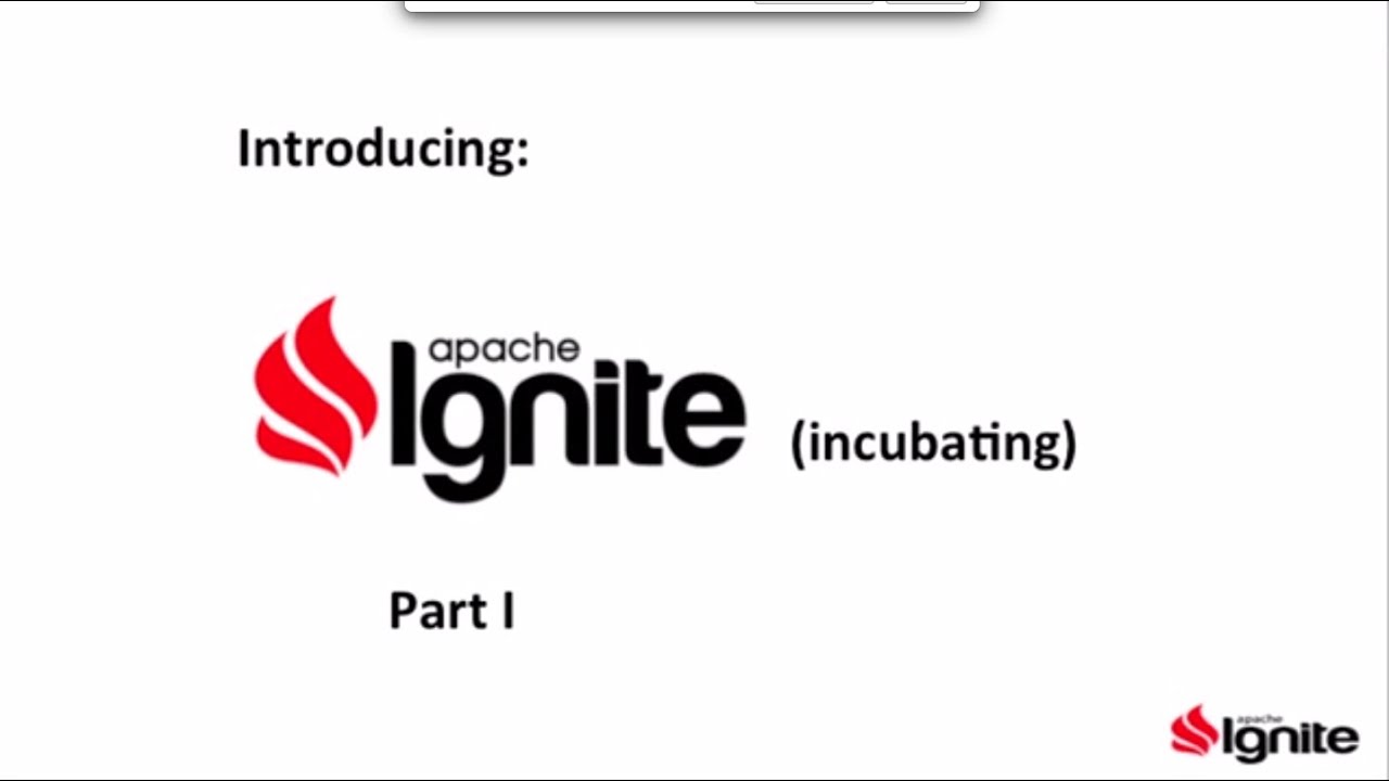 Introducing Apache Ignite - Part 1