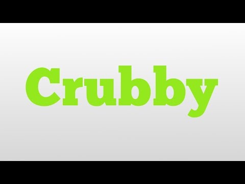 Crubby meaning and pronunciation