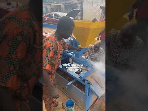 Extract high-quality Palm Kernel Oil Expeller #fabricatorwelder #palmkerneloil #Expeller #agro