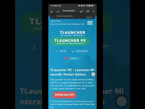 HOW TO DOWNLOAD TLAUNCHER IN MOBILE #minecraft #gamingshorts #tlauncher