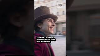 Timothée Chalamet usa colar inspirado em doces em première de “Wonka” | CNN Brasil