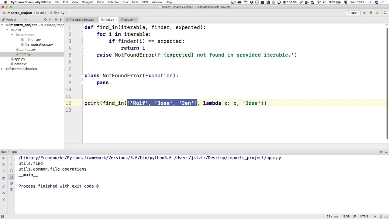 video6 9 Import errors and running as a Python script