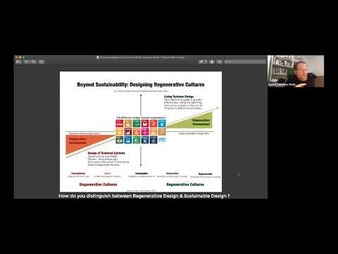 How do you distinguish between regenerative and sustainable design? by Daniel C. Wahl