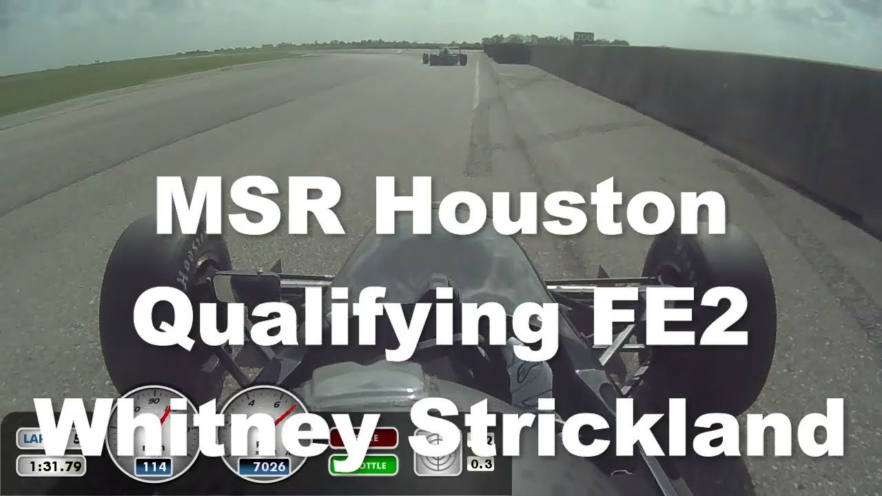 MSR Houston FE2 Qualifying Lap