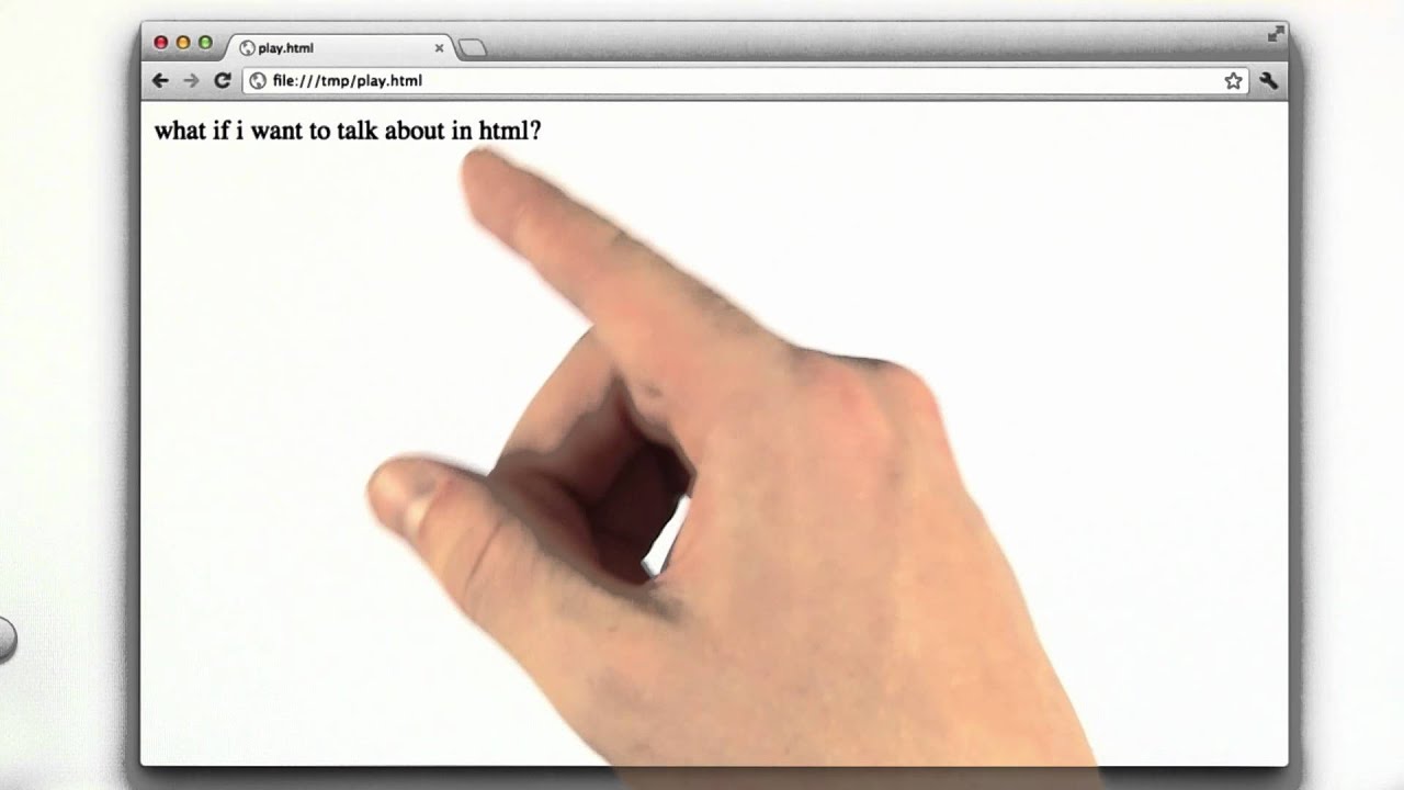 Using HTML Escaping - Web Development