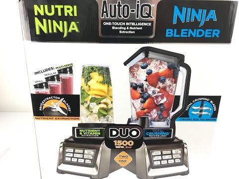 Nutri Ninja Duo Ninja Blender Auto IQ Unboxing and Test.
