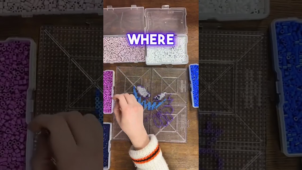 Pokémon lore explained number 93, ✨shiny✨ Haunter! Pixel Perler Bead