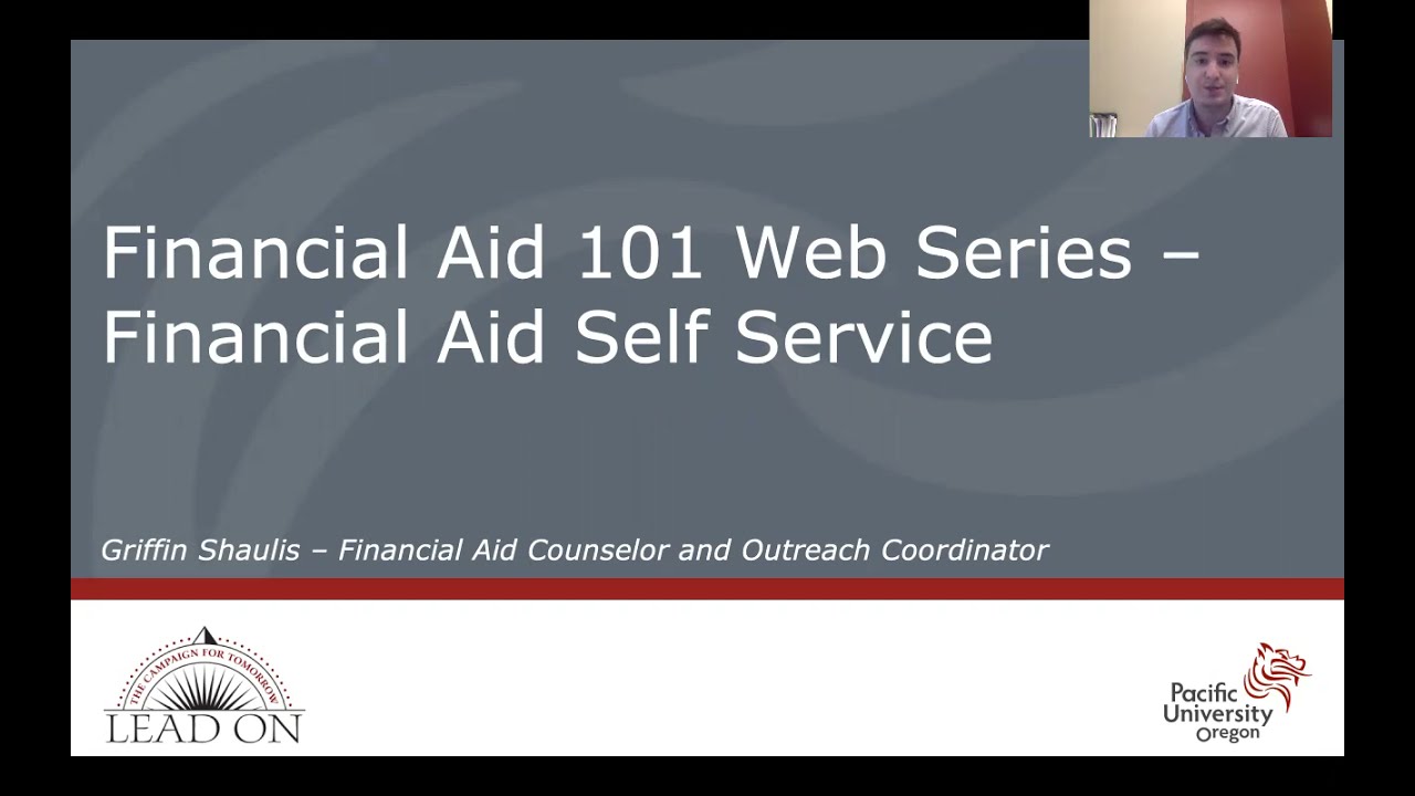 Financial Aid 101 #2: Using Financial Aid Self Service