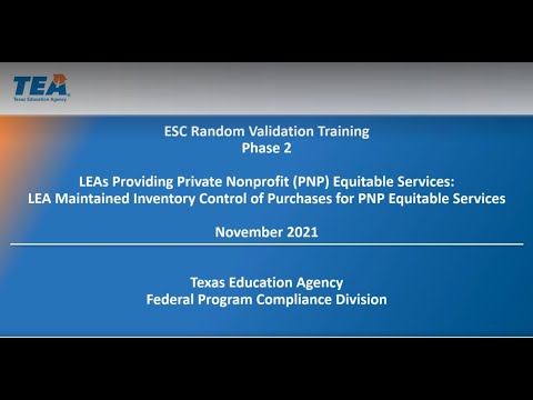 2021-22 Random Validations PNP Equitable Services - Maintained Inventory Control of Purchases