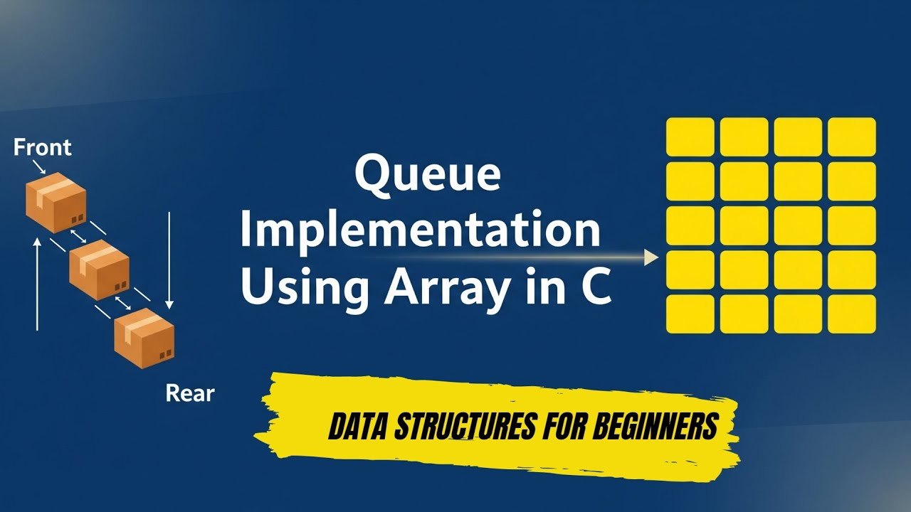 Queue Implementation Using Array in C | Enqueue, Dequeue, Display