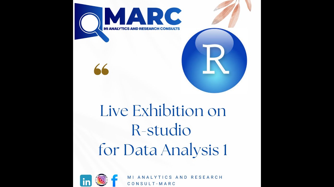 R FOR STATISTICAL ANALYSIS | DATA ANALYSIS USING R | R LIVE EXHIBITION PART 1