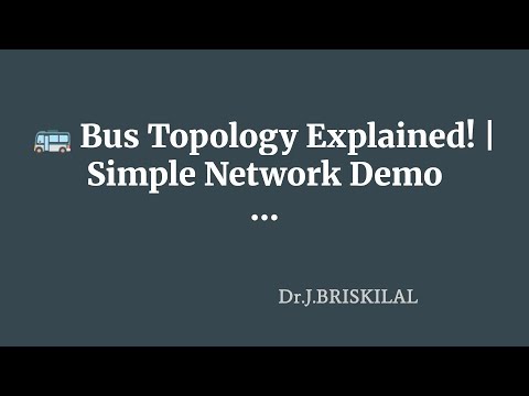 🚌 Bus Topology Explained! | Simple Network Demo