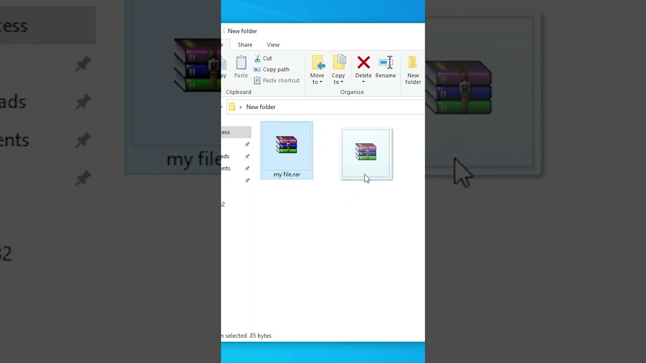 Short Way of Extracting RAR or ZIP File in Windows 10 PC or Laptop #windows10 #windows #zip
