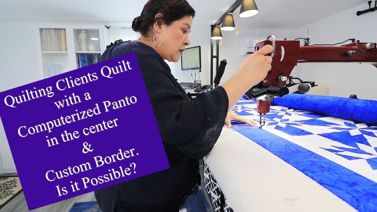 Computerized and Custom Quilting on the Same Quilt//Full Tutorial