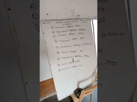 science word meaning in marathi part 3
