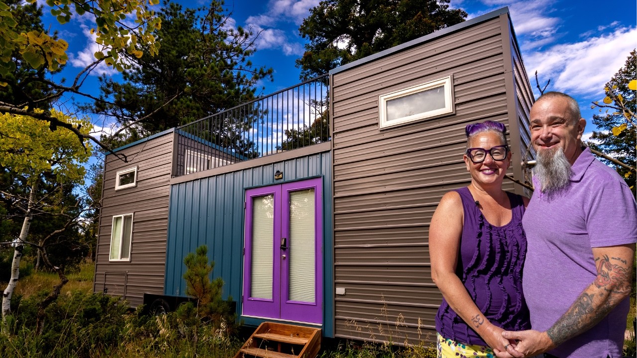 We Downsized 97% into a Tiny House – 3 Bedrooms & Roofttop Deck!