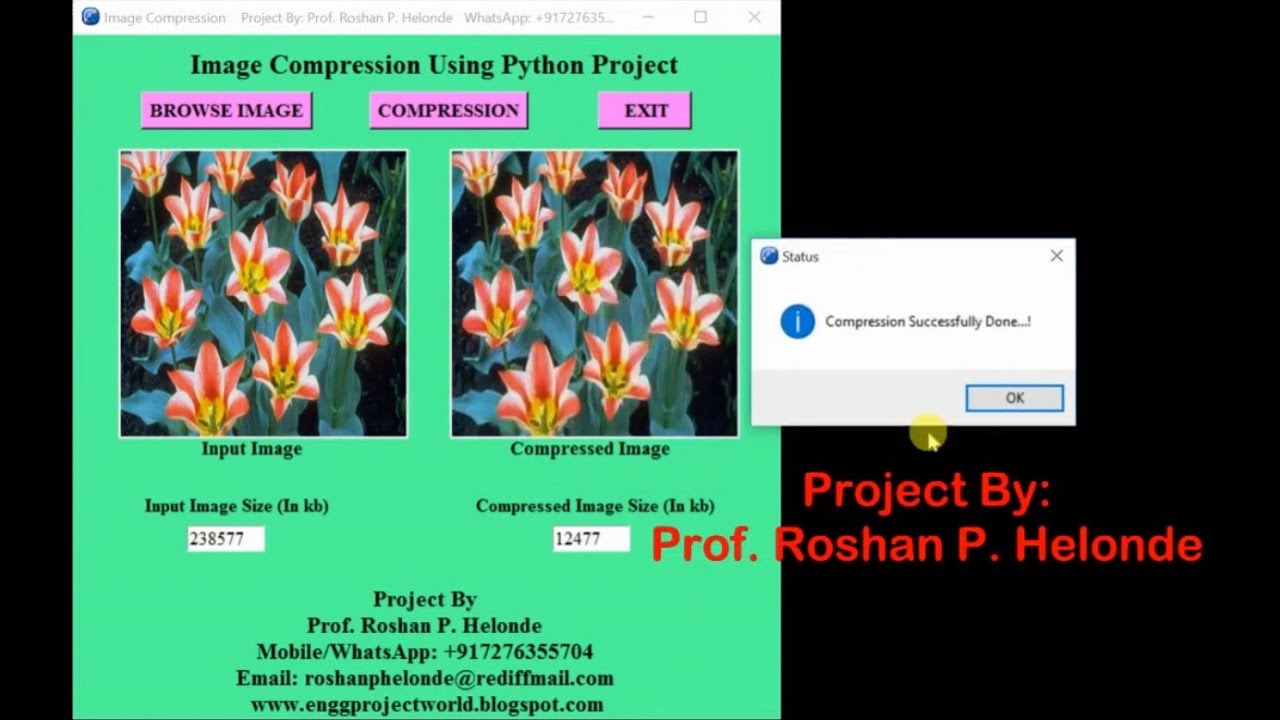 Image Compression Using Python || With Source Code