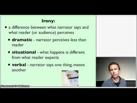 Literary Terms: Irony