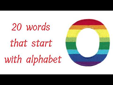 20 words that start with alphabet O |Things starting with letter O | Learn English alphabet O