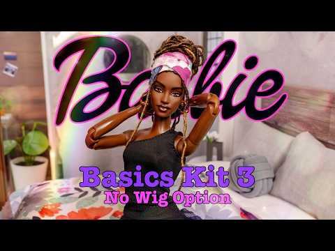 I Made A Quick Doll Wig for You Create Barbie Basics Kit 3 | No Wig Options | Head Wrap with Locs
