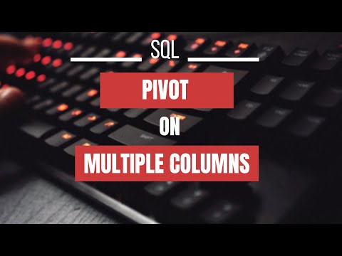 SQL | Pivot Multiple Columns | Rows to Columns | Transpose