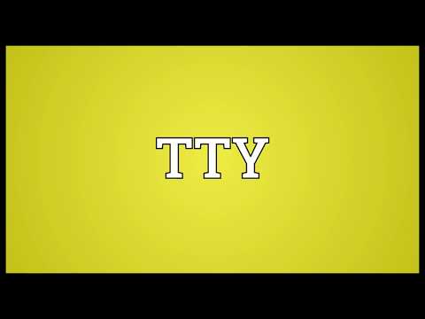 TTY Meaning
