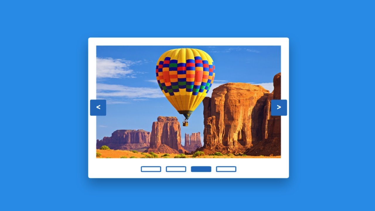 How to Create an Image Slider using HTML CSS and JavaScript