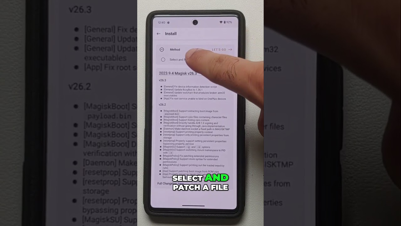 Pixel 7: How To Patch Initboot File With Magisk! #shorts