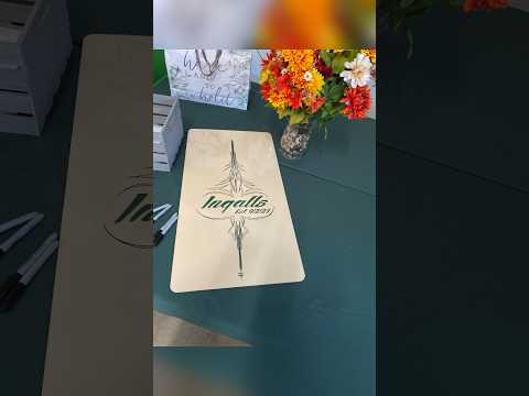 Wedding guest book sign! #custom #wedding #pinstripe #oldschool #oneshot
