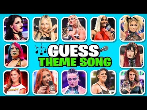 Guess WWE Women Wrestlers' Theme Songs 🎶✅🔊 Rhea Ripley, Becky Lynch, iyo sky