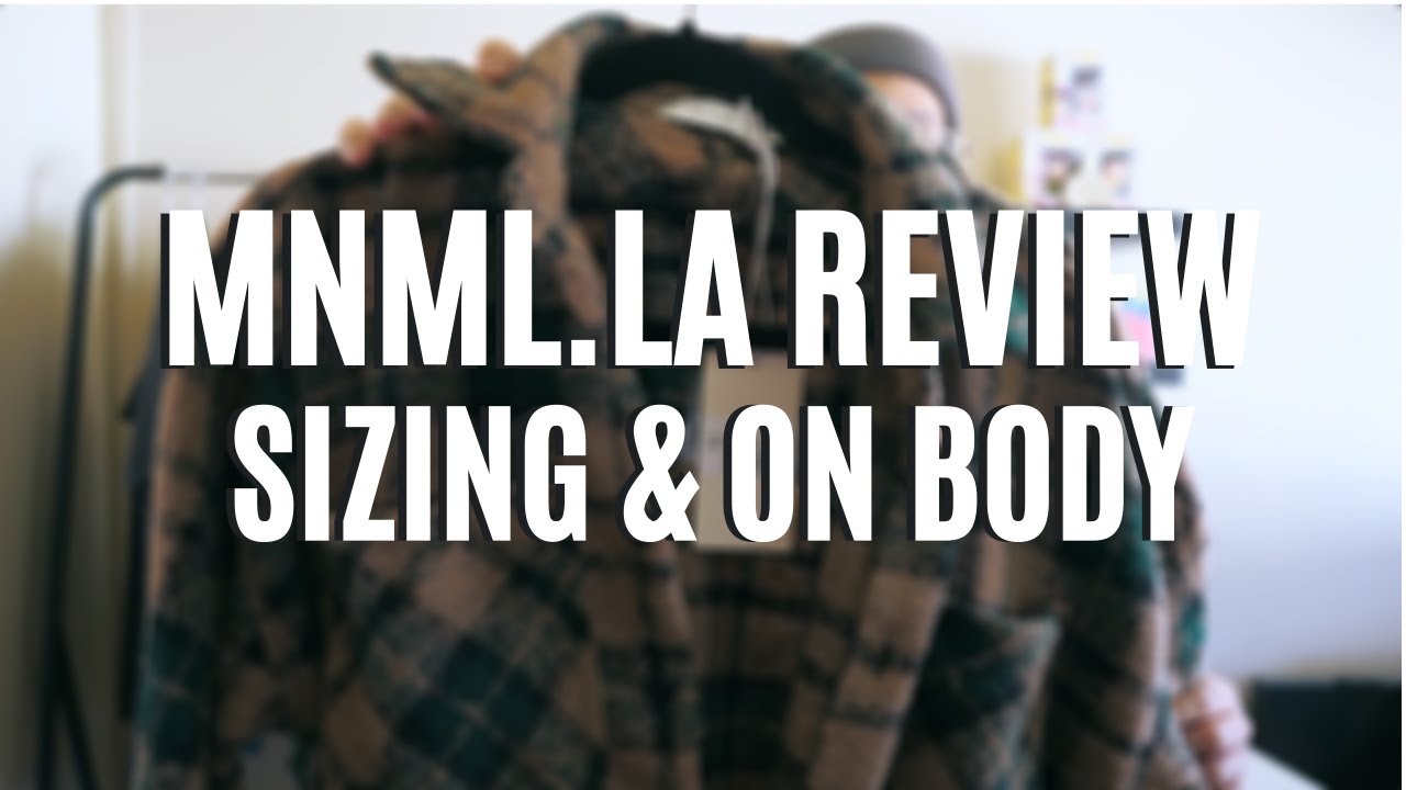 MNML.LA | Loose woven flannels | Vintage inside out & crew neck tees | REVIEW, SIZING, ON BODY