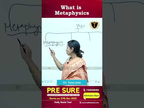 What is Metaphysics #drtanujain #tathastuics #upsc