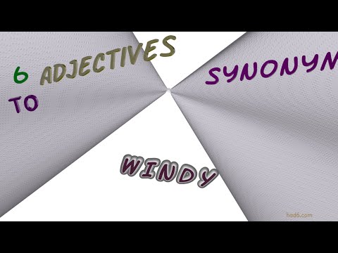 windy - 6 adjectives synonym to windy (sentence examples)